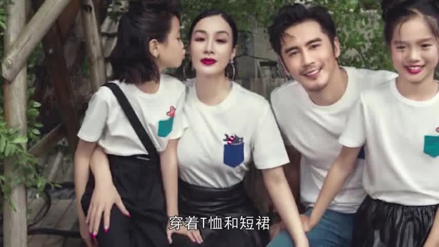 钟丽缇和张伦硕一家拍写真,幸福全在脸上,考拉变化让人认不出!
