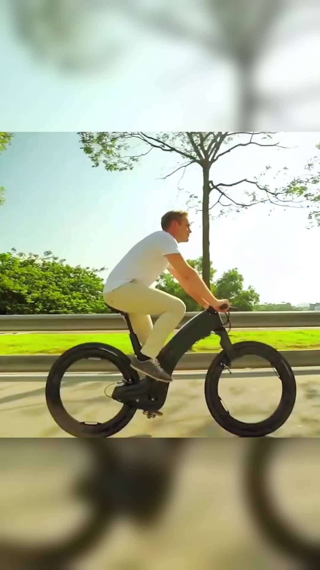 黑科技:没有链条,连轮毂都没有的电动自行车