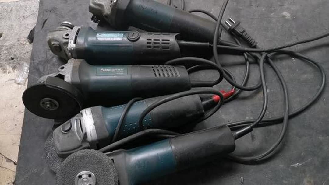 机电哥维修5台角磨机,客户放下就走了,大家看看都能修好吗