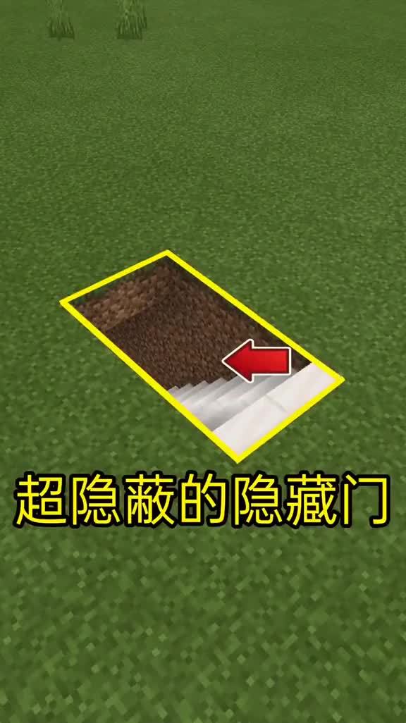 我的世界超隐蔽的隐藏门.