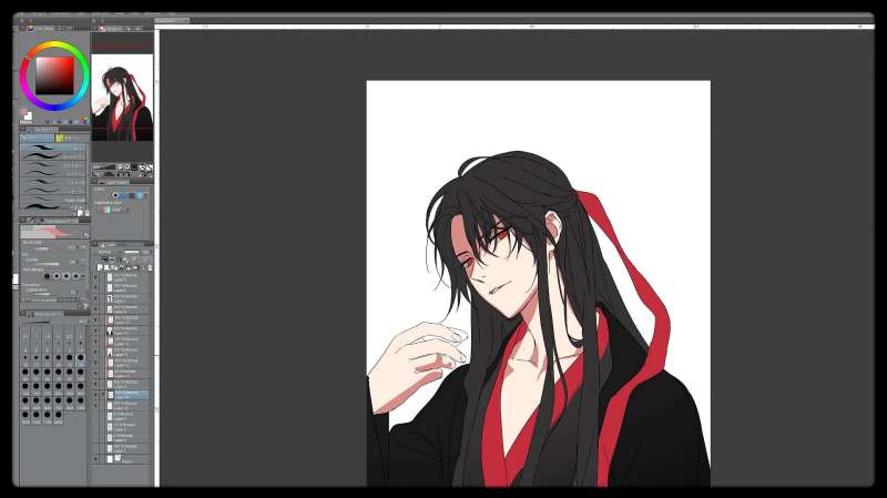 画无止境——如何用ps画出魏无羡!教程都在视频里