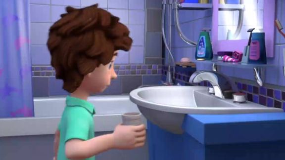 螺丝钉:吉姆正在制作贺卡,排水管突然坏了,三人合力修好管道