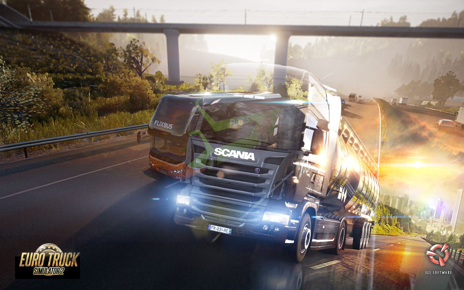 在欧卡2里开德国客车模拟 MAN Lions Coach 2017 【1.45客车MOD】