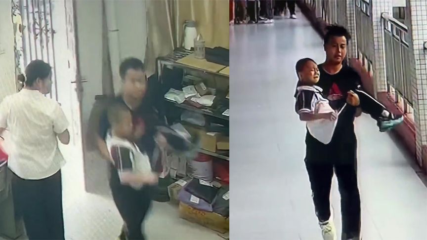 学生碰破头部血流不止,退伍军人老师抱起学生一路飞奔,画面感人