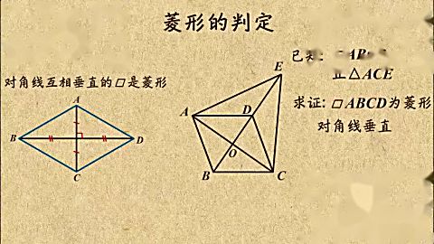 学霸笔记:菱形的判定(一)