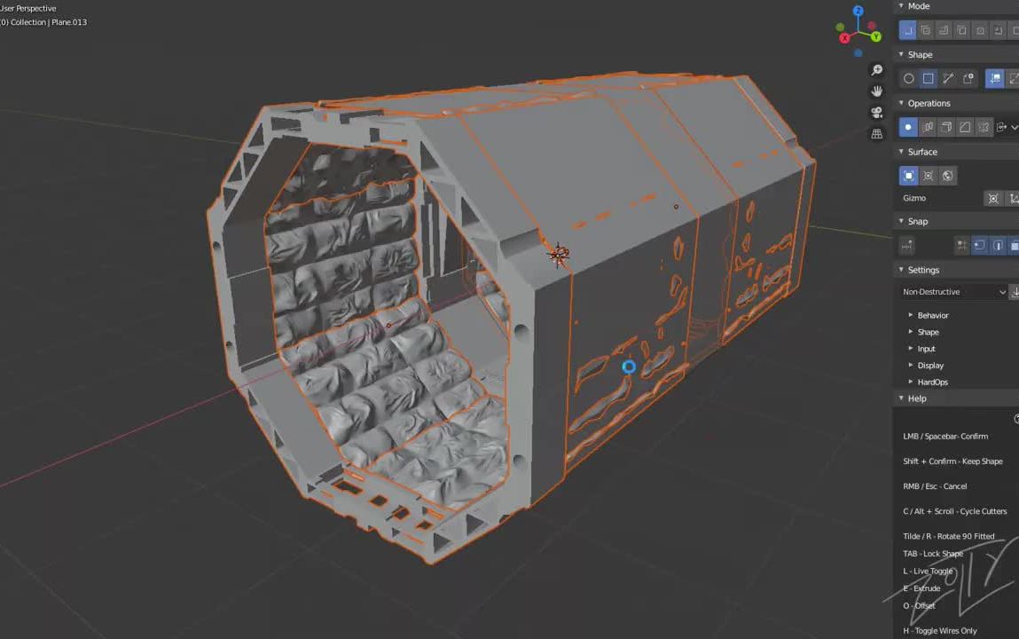 blender 2.8速度建模硬表面科幻元素