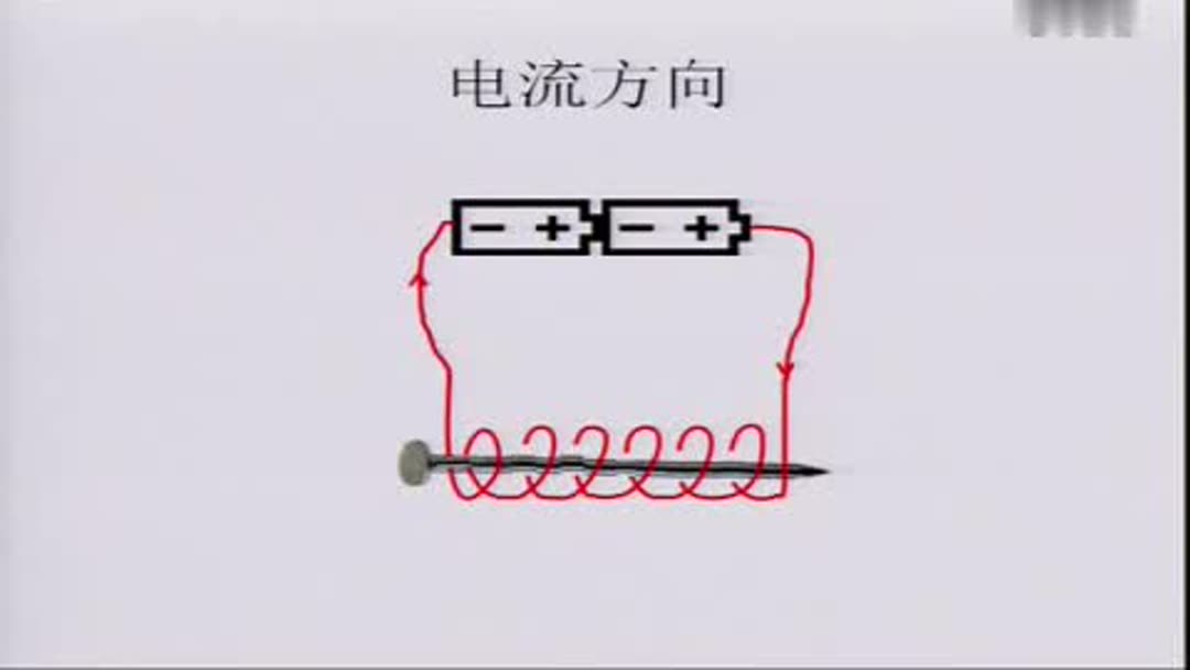 铁钉电磁铁的南北极