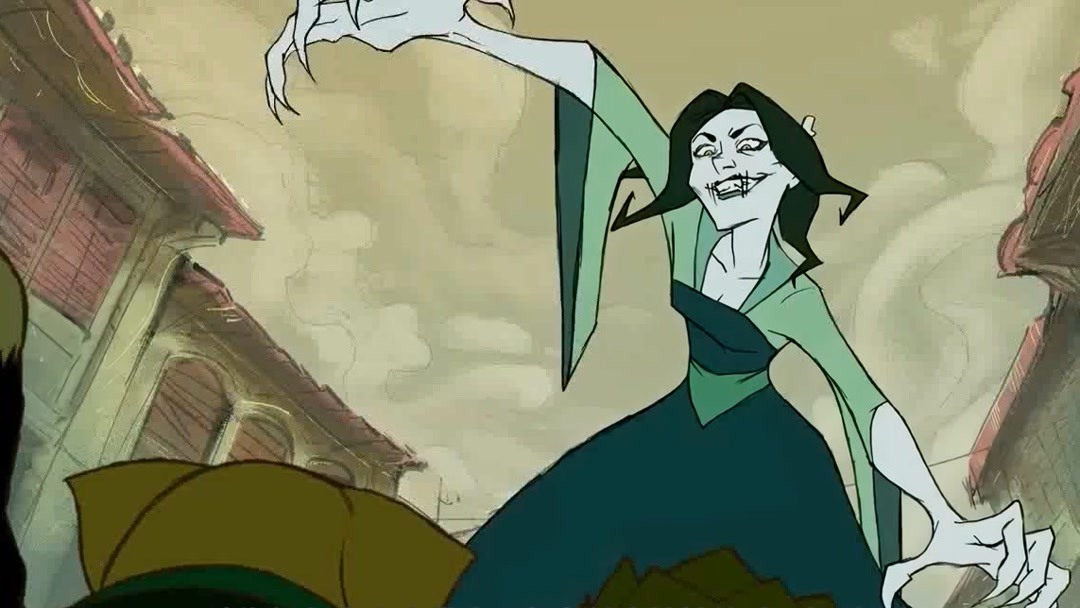 中国风动画短片,老奶奶灵魂出窍,守护神试图帮她重新塞回身体