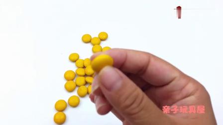 早教益智:手工巧克力豆DIY三角形