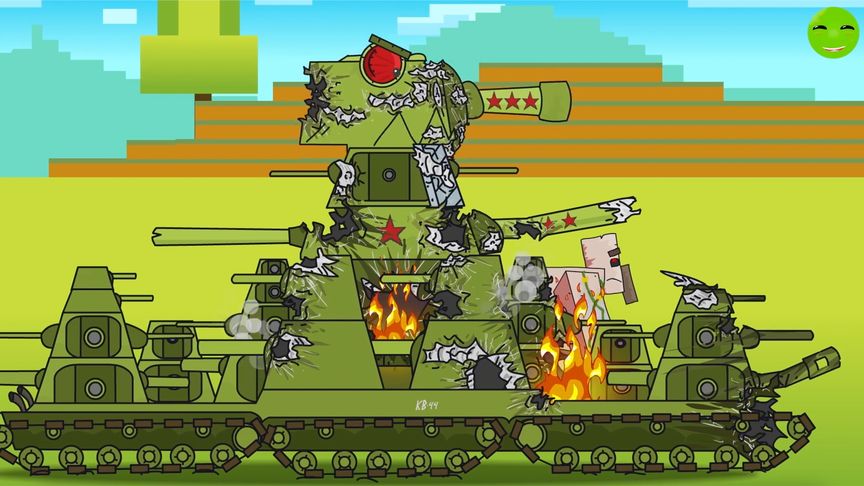 坦克世界动画:kv44在我的世界,铁匠请长老带kv44离开这个世界!