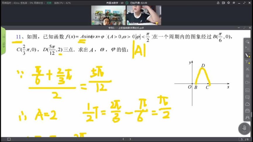 东方鸿智教育在线课堂之高中数学正弦型函数。