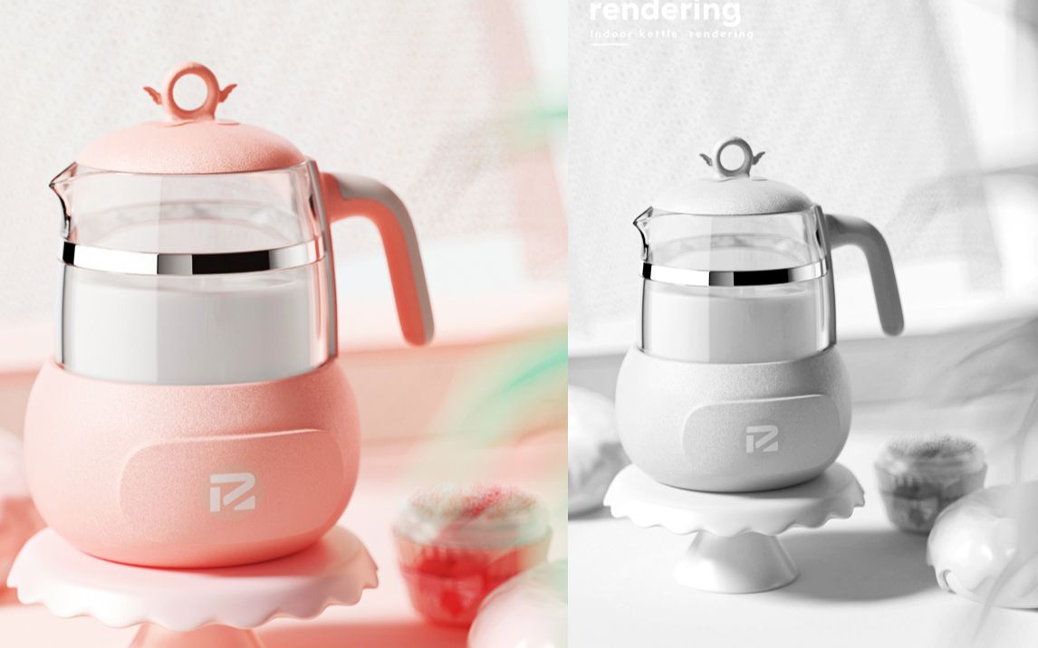 C4D 可爱水壶建模渲染(159块学100个案例正在报名)