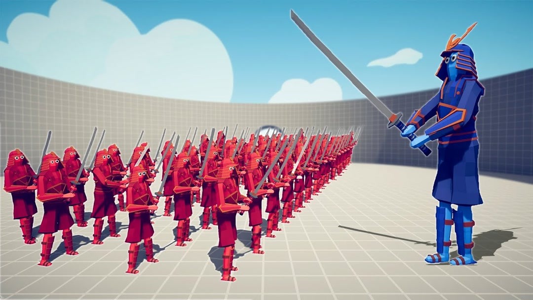 全面战争模拟器:需要多少武士,才能打倒一个巨大的武士!
