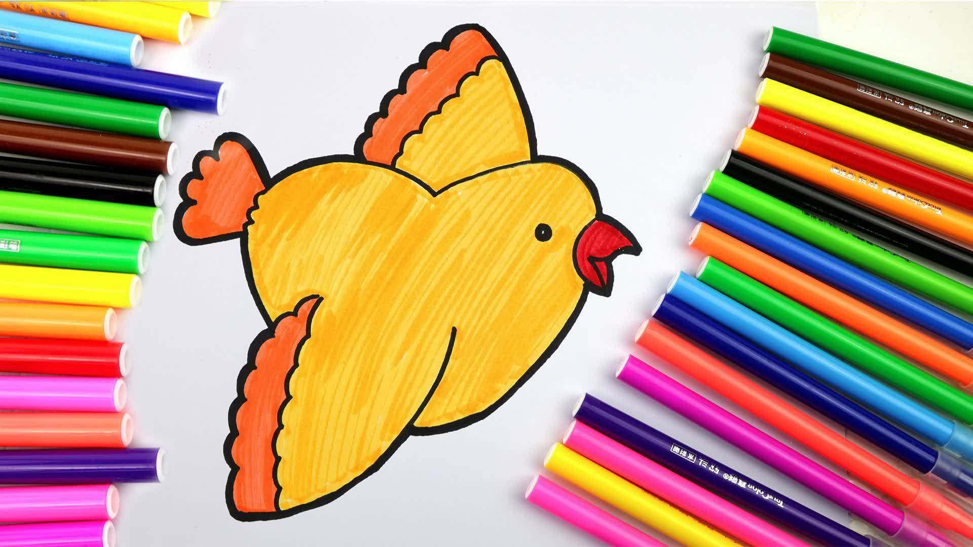 V视宝贝:简单漂亮的小鸟简笔