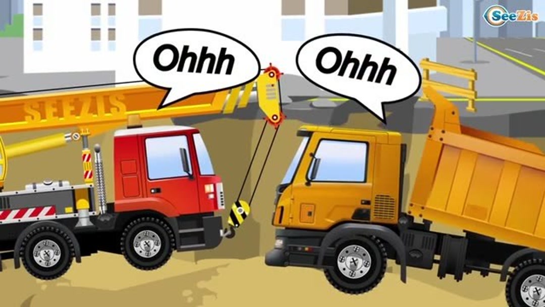 儿童教育-水泥搅拌车系列儿童 动画汽车