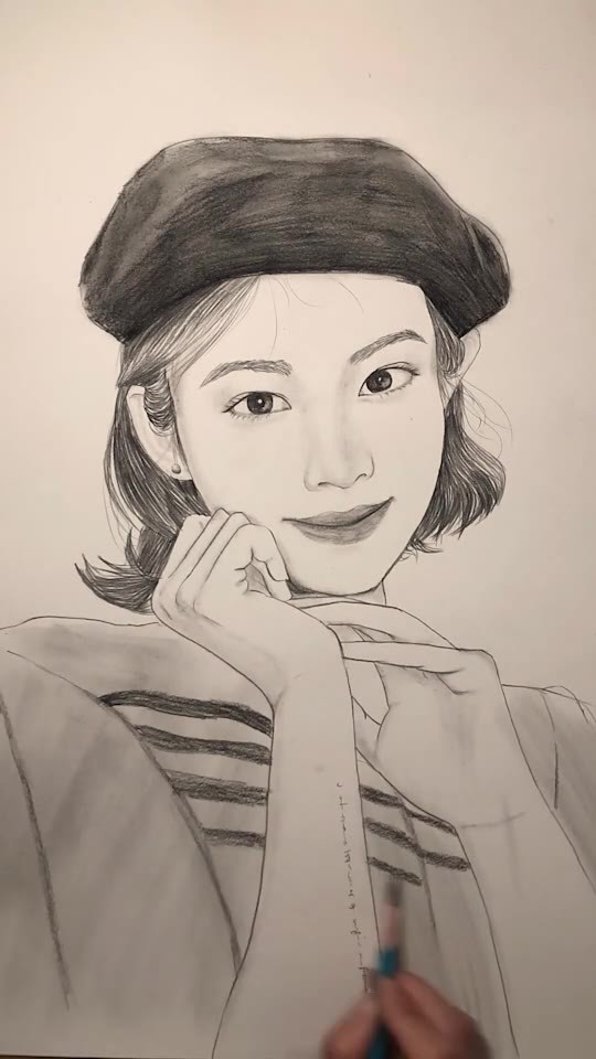 画一个格子衫美女,答应我看到最后!