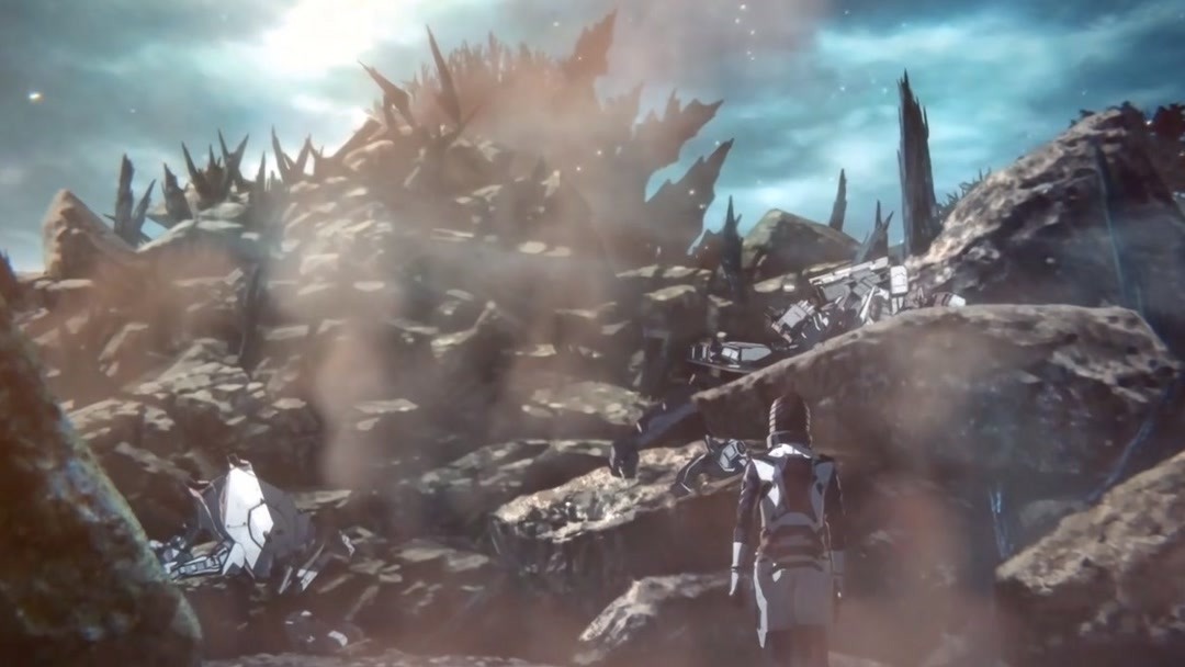 哥斯拉:经过众人的努力,哥斯拉终于被消灭,只留下了一堆残骸