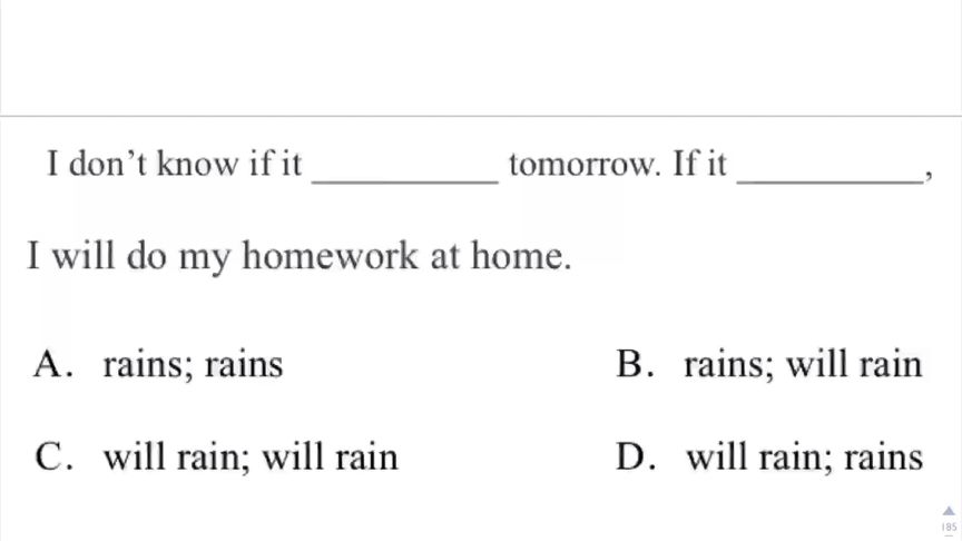 初中英语选择题,“主将从现”如何表达?这道题给你思路,快来学