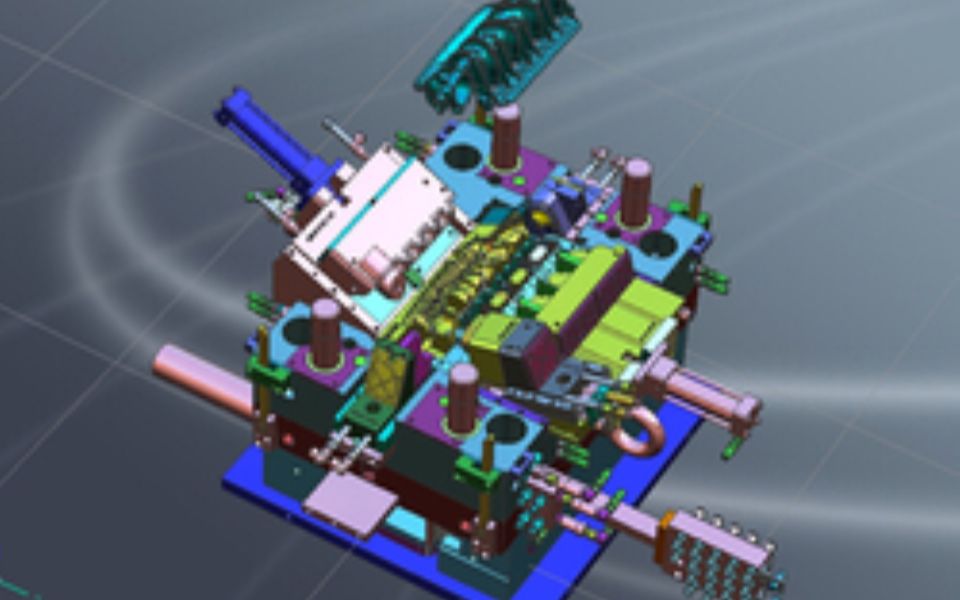 大型和中小型模具设计教学全集:导柱配合塑胶产品装配