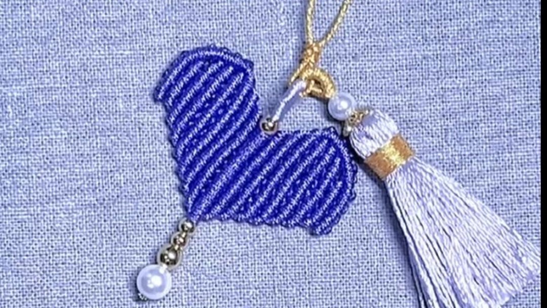 【手工编织教程】爱心❤️挂件的的编绳教程