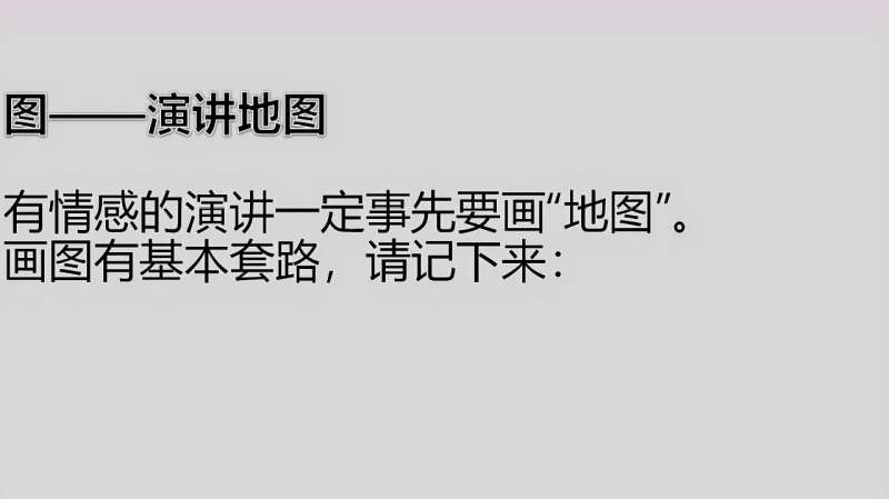 校长主任讲话之前先画一个演讲地图,包括4个方面