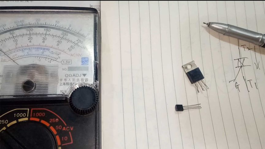 双向可控硅,如何判断好坏和管脚,分析触发条件的差异。