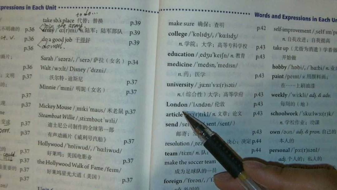 26八年级上册英语 unit6 单词