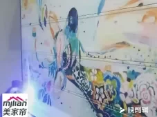 pvc折叠门(印花)