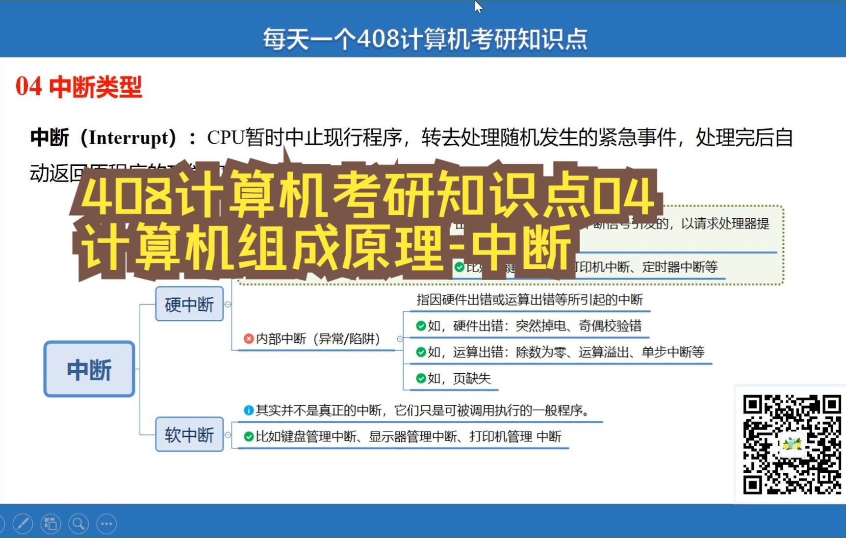 [2023考研]《计算机组成原理》408计算机考研知识点04——中断