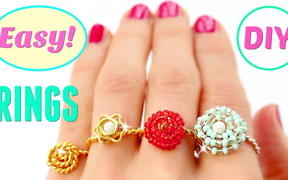 小清新 超唯美 绕线戒指视频教程 零基础入门