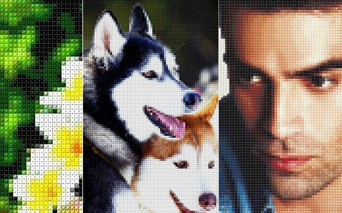 图片转十字绣效果PS动作教程