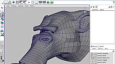 Maya角色搭建动画技术教程3-面部蒙皮权重01B【lanqb.com】分享