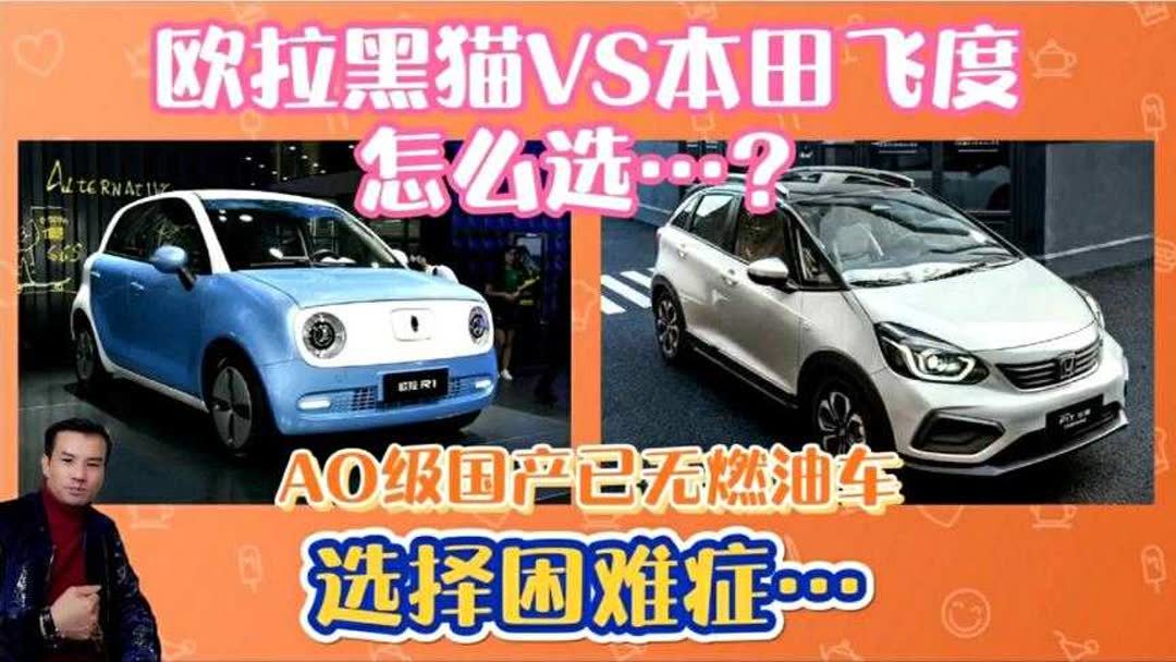 10万以内合资燃油车PK国产新能源:欧拉黑猫本田飞度,买谁更实用