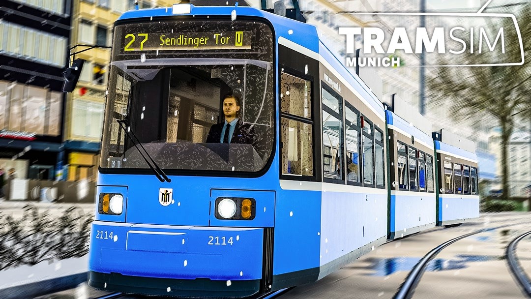 有轨电车模拟 慕尼黑:雪天也要全功率暴力提速 27路南行