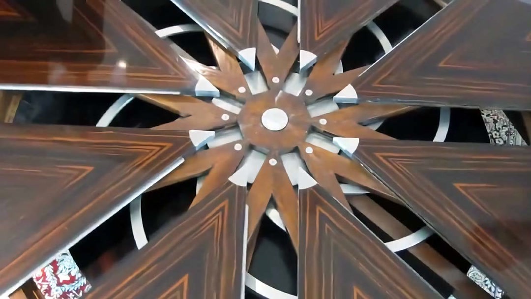 老外发明的这种桌子,旋转就能变大,内部结构比神经还复杂