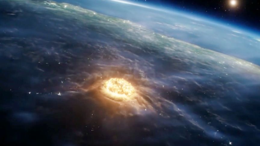 最新科幻猛片 自带防御系统核弹爆炸 这核爆炸特效是怎么做到的?