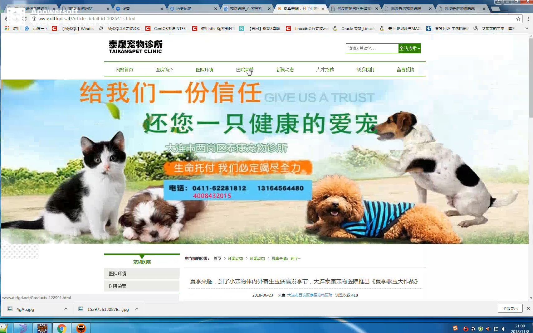 基于ssm信息反馈的宠物医院信息管理系统(毕业设计)