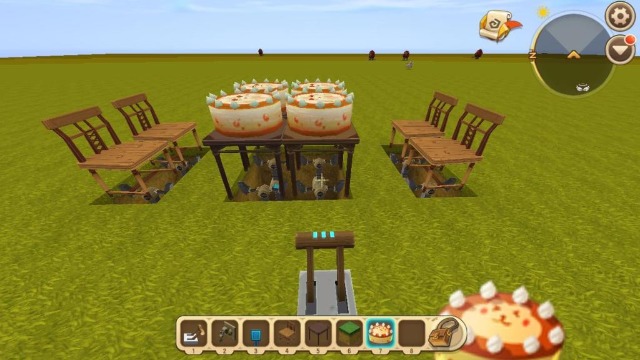 迷你世界:自助餐桌制作教学,这也太方便了