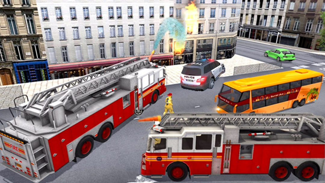 【永哥玩游戏】消防车消防员城市灭火救援模拟器 消防员城市救火