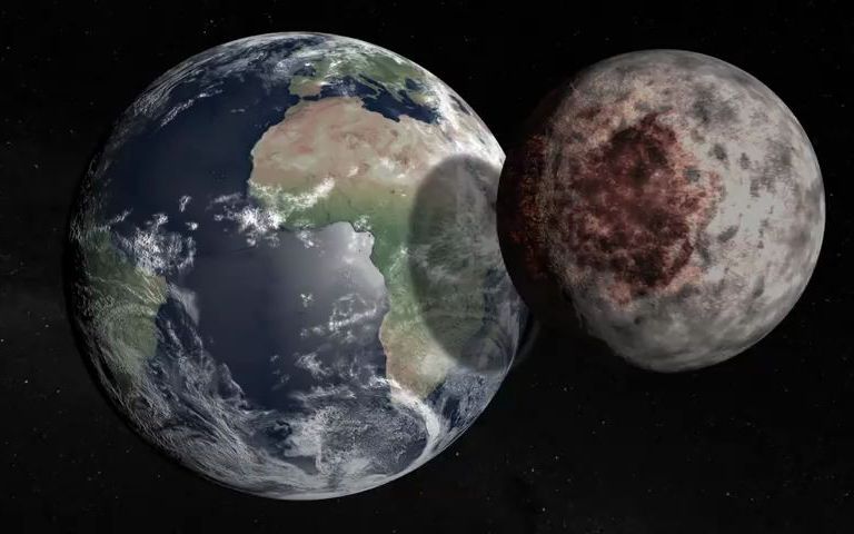 如果地球与另一颗行星相撞会怎样