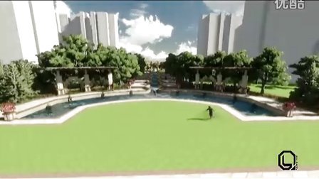 Lumion 中央水景 首次尝试