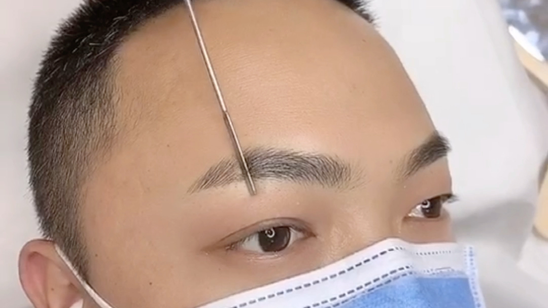 韩式半永久纹绣学校哪家好,教学视频高清在线真人实操 男士眉零基础...