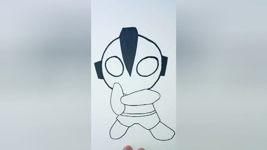 奥特曼最简单的画法教程,孩子们最喜欢的卡通人物,家长们拿走不谢@...