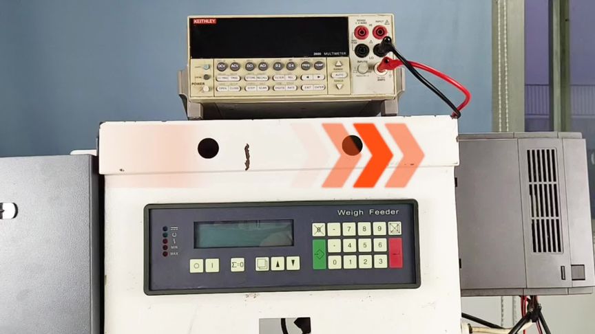 皮带秤仪表JY500B1如何校准输出模拟电流校准?