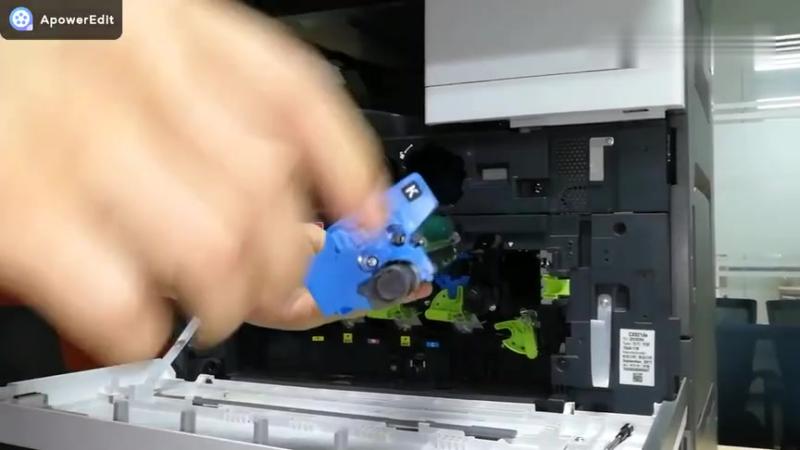 CM8505DN更换碳粉盒、废粉仓、清洁激光器