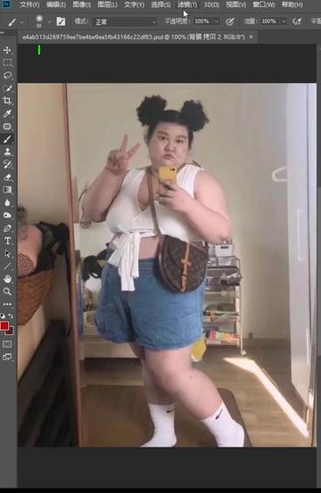 把他p瘦ps成100多斤,安排!ps照片psps瘦身