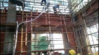农村高楼建设二次构造柱浇筑泵,二次构造柱泵交付施工视频