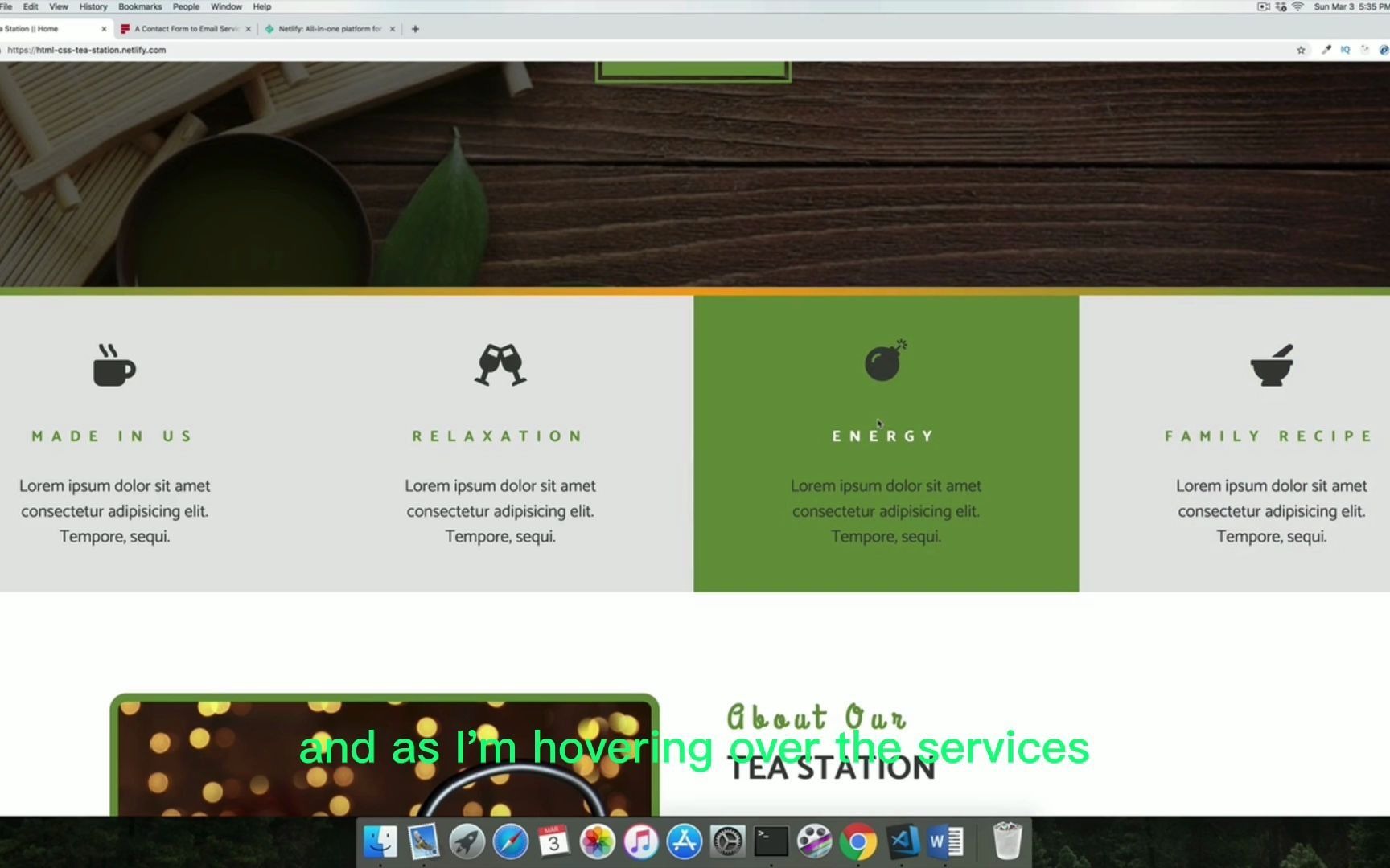 HTML+CSS案例教程:响应式绿茶网站 01 【英语】