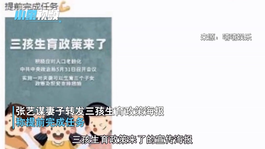 曾因超生被罚748万!北京张艺谋妻子谈三孩政策:提前完成任务