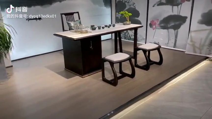 #新中式实木家具 #茶桌茶台 #匠心制作